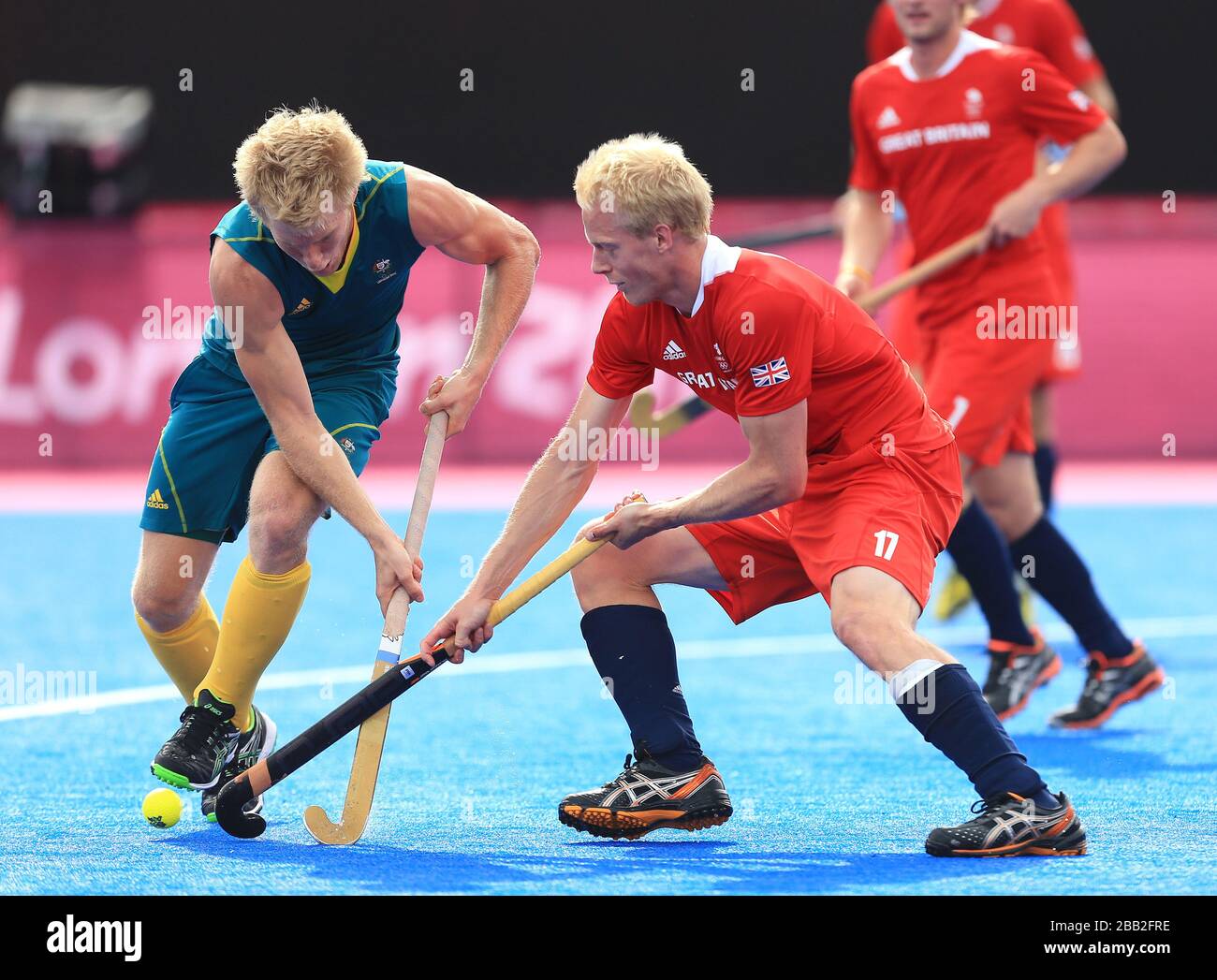 Great Britain's Alastair Wilson and Australia's Matthew Butturini Stock ...