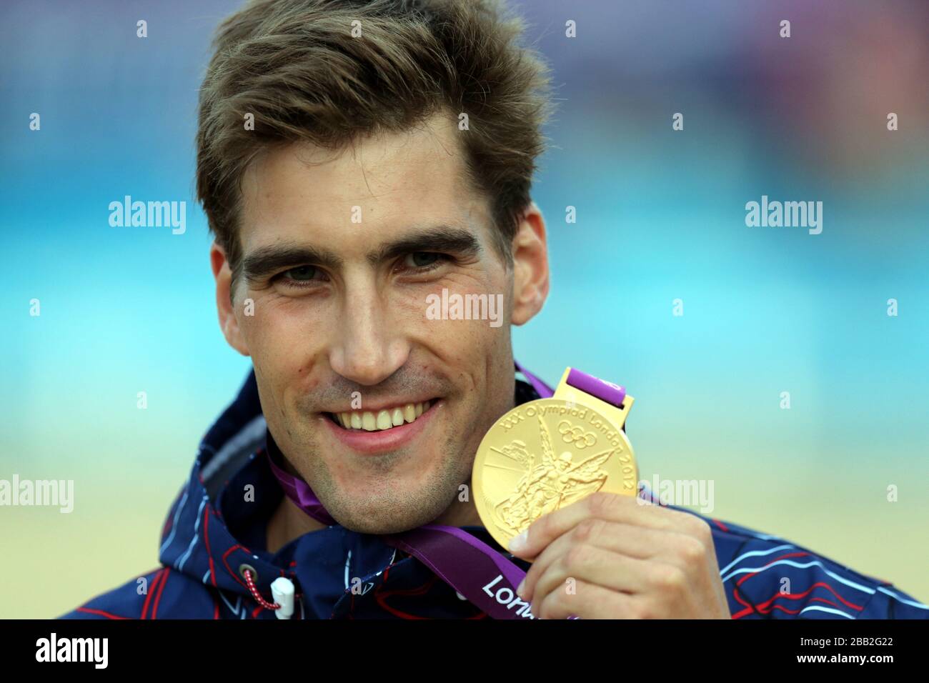 Czech Republic's David Svobada on the podium after winning the Gold ...
