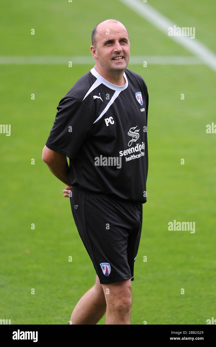 Manager Paul Cook, Chesterfield Stock Photo - Alamy