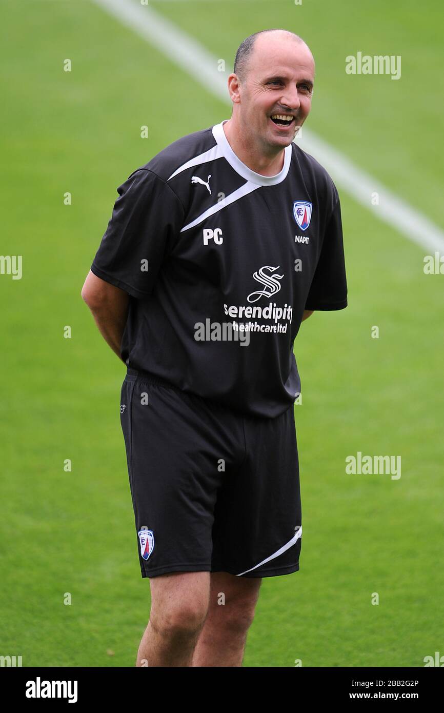 Manager Paul Cook, Chesterfield Stock Photo - Alamy
