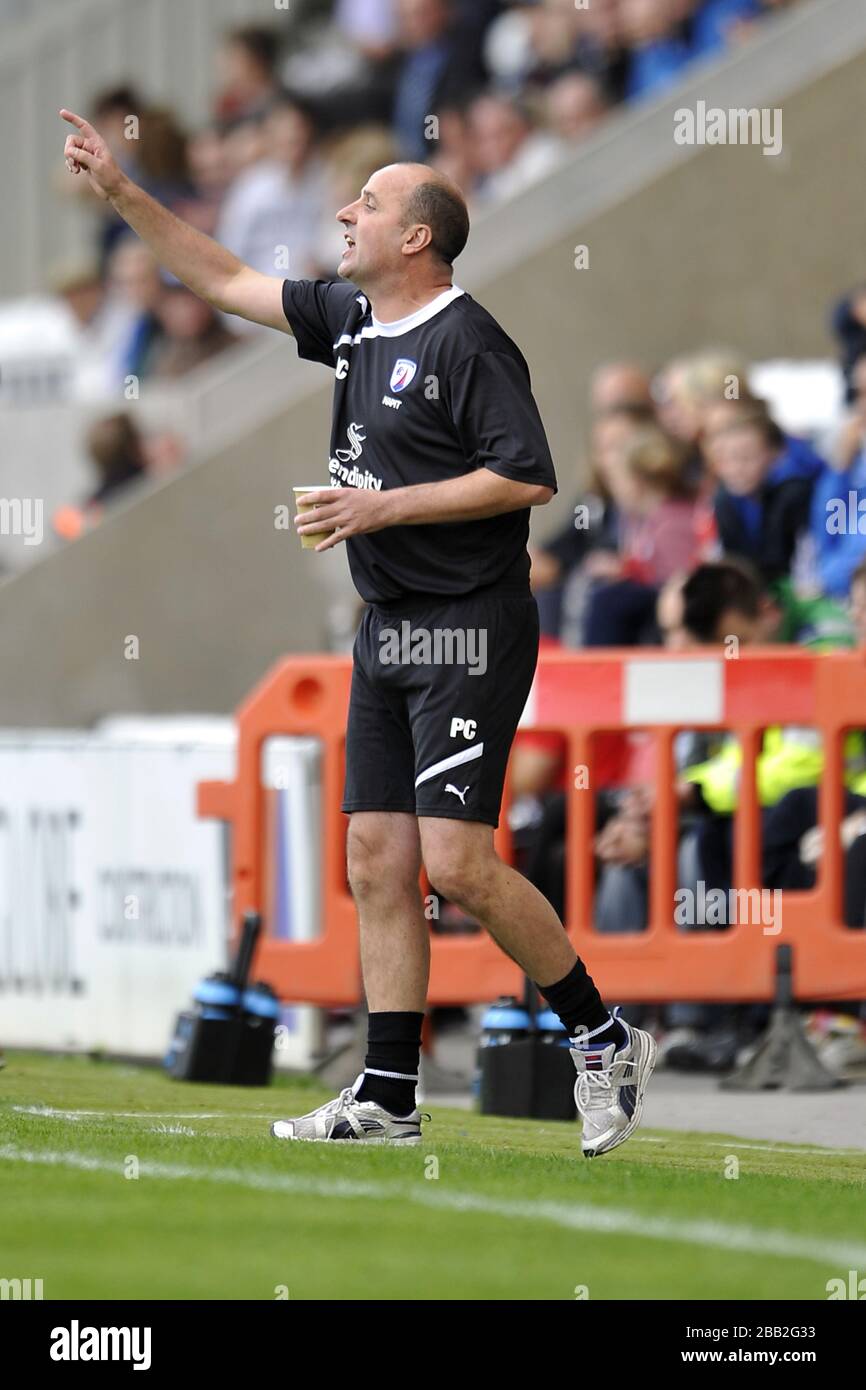 Manager Paul Cook, Chesterfield Stock Photo - Alamy