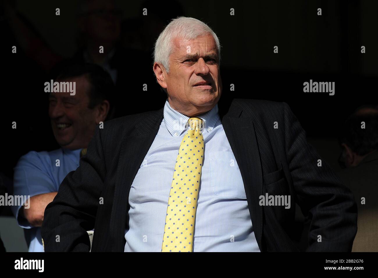 Chairman of preston north end peter ridsdale in the stands hi-res stock ...