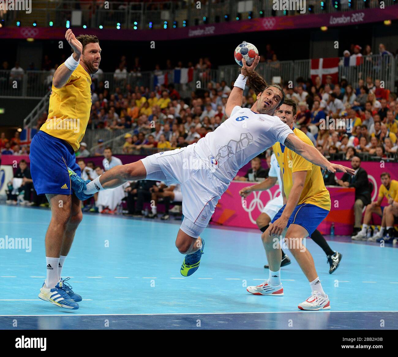 France's Bertrand Gille in action during the Gold medal match of the ...