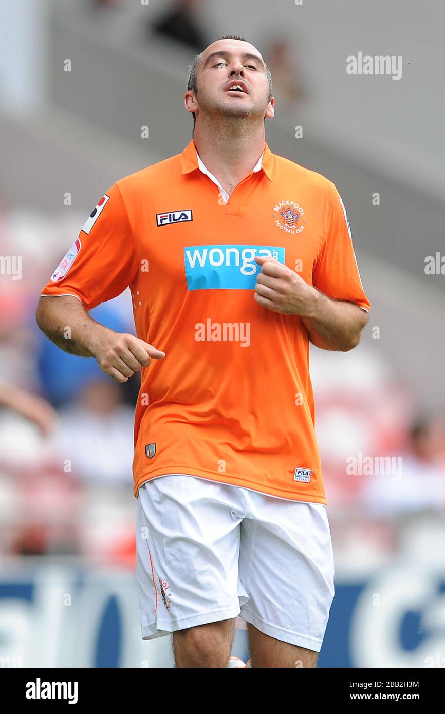 Blackpool's Gary Taylor-Fletcher rues a missed chance Stock Photo - Alamy