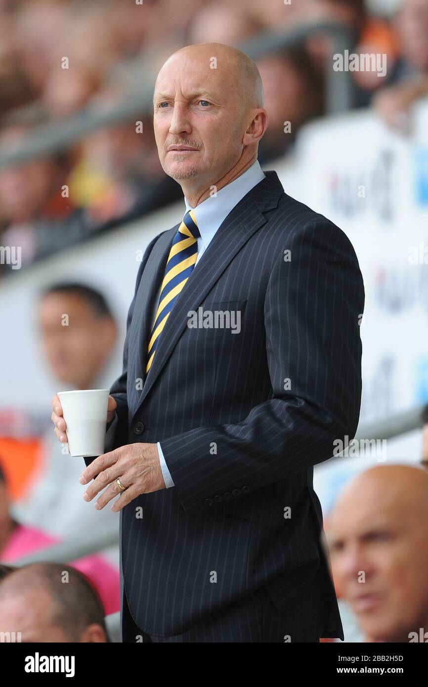 Ian Holloway, Blackpool manager Stock Photo - Alamy