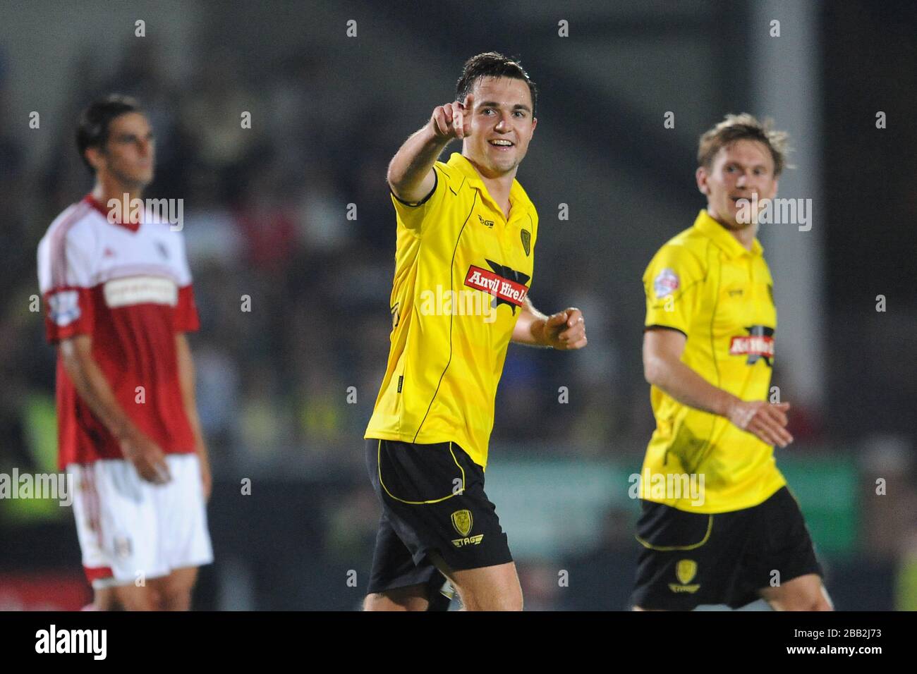Burton albions jack dyer celebrates his goal hi-res stock photography ...
