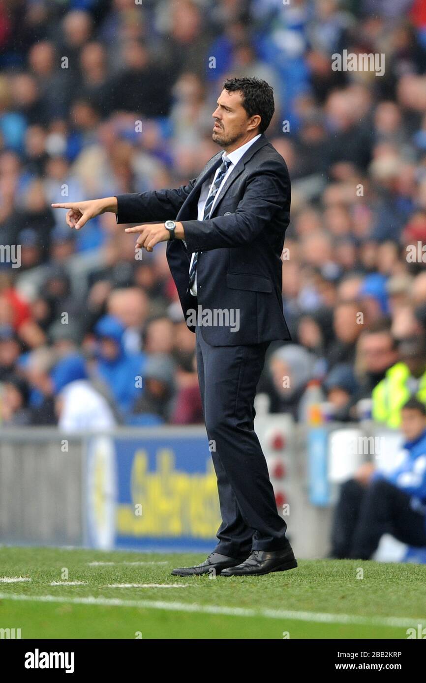 Brighton and Hove Albion manager Oscar Garcia Stock Photo - Alamy