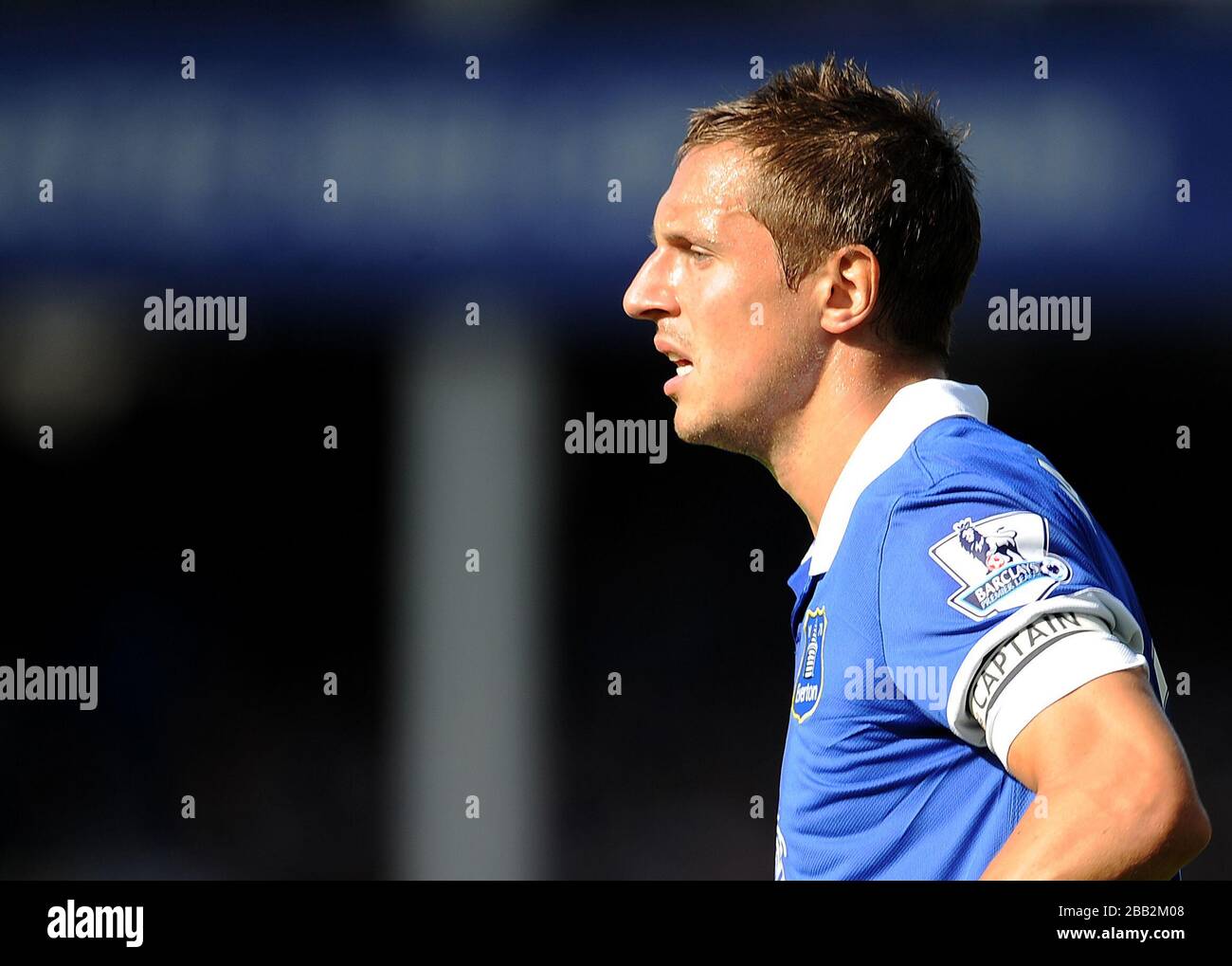 Everton's Captain Phil Jagielka Stock Photo - Alamy
