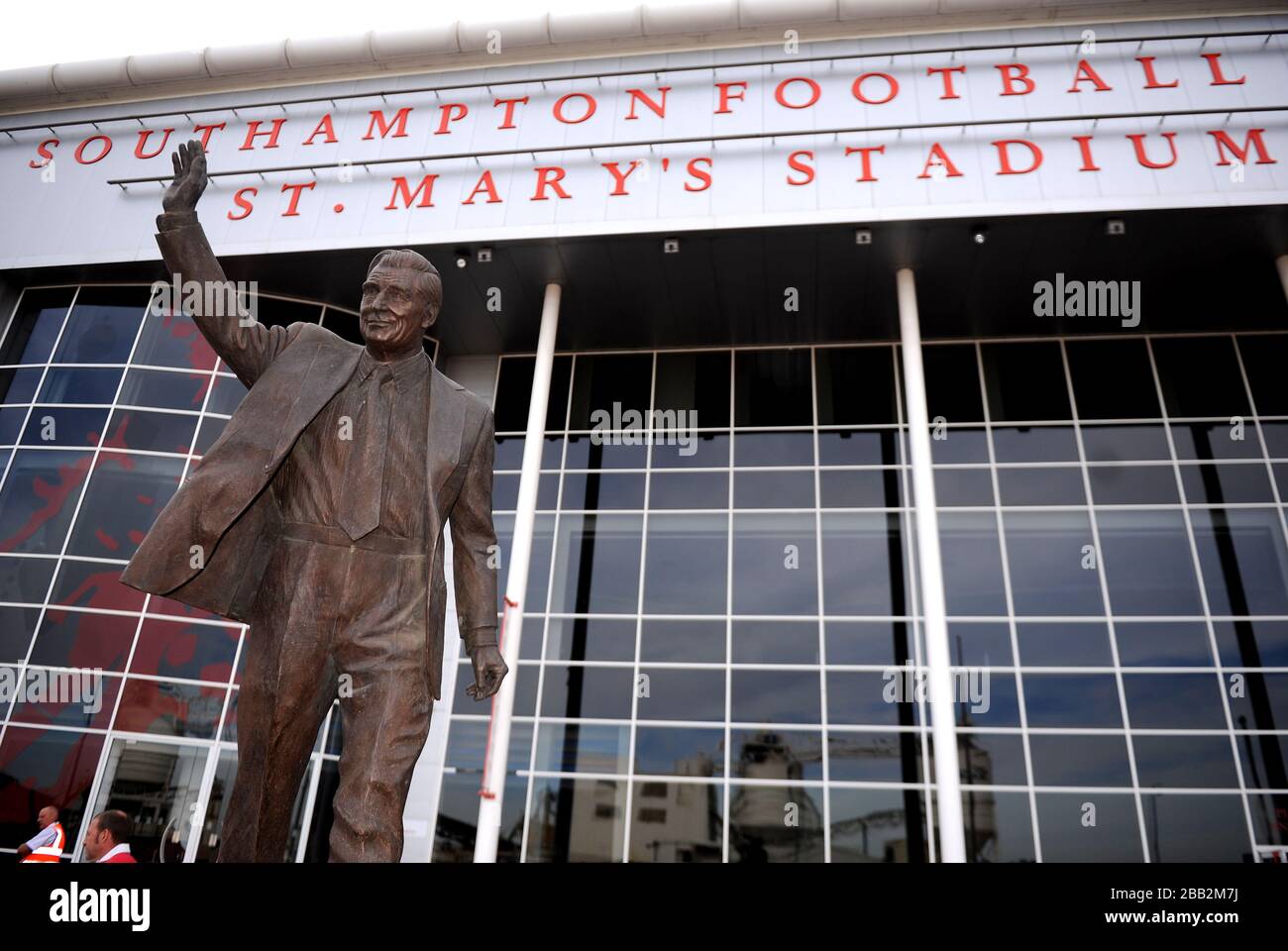The statue of former Southampton player and manager Ted Bates outside ...