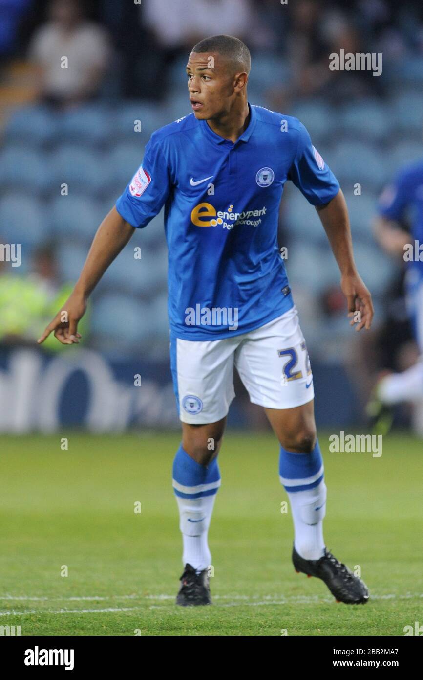 Jonson Clarke-Harris, Peterborough United Stock Photo - Alamy