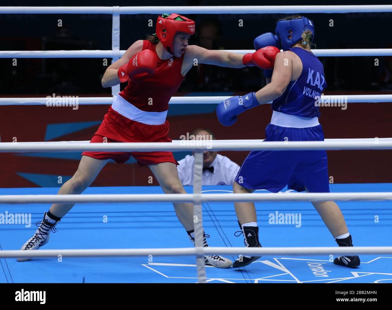 Great Britain's women boxer Savannah Marshall during her defeat to ...