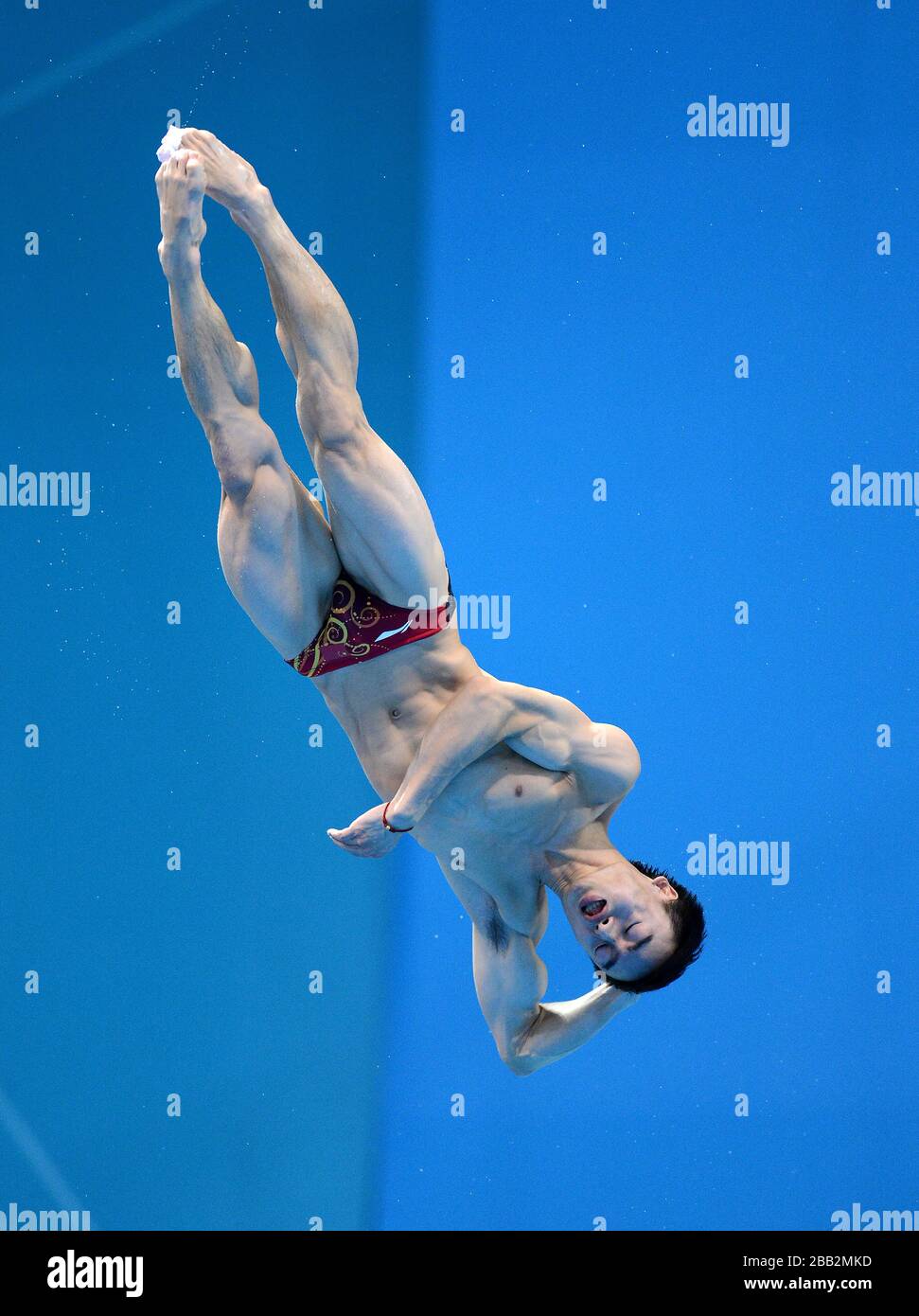 China's Qin Kai g in action during the Men's 3m Springboard Semi Final ...