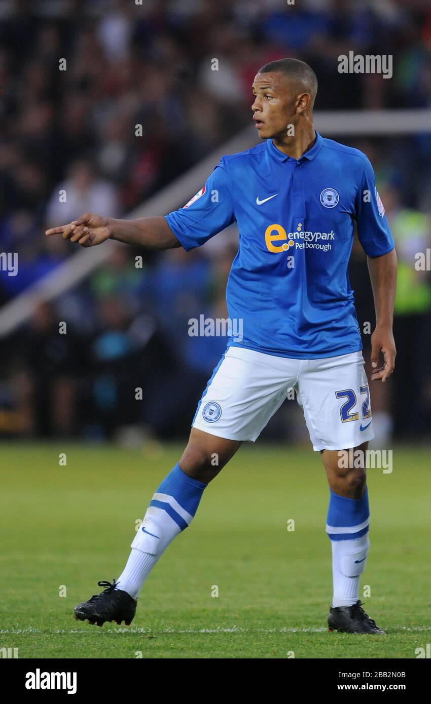 Jonson Clarke-Harris, Peterborough United Stock Photo - Alamy