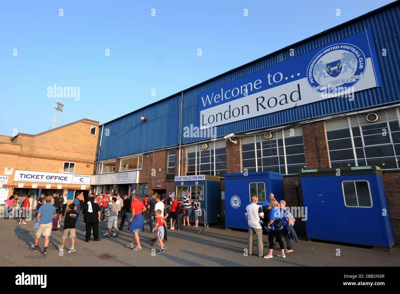 General View of Peterborough United's ground, London Road Stock Photo ...