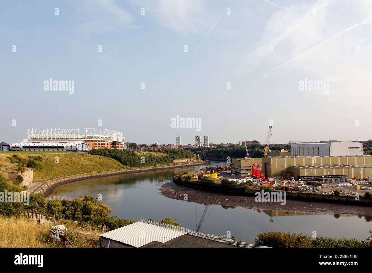 General view outside the Stadium of Light Stock Photo - Alamy