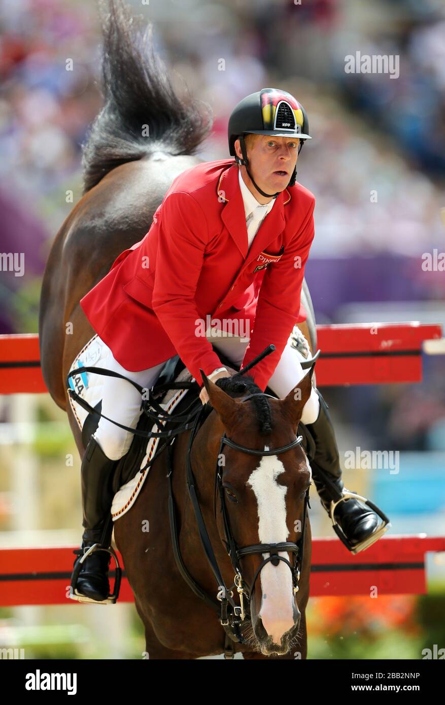 Germany's Marcus Ehning on Plot Blue during the Individual jumping ...
