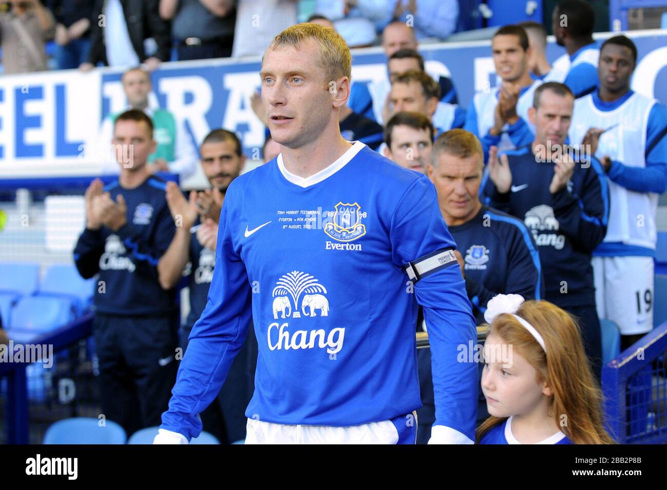 Everton's Tony Hibbert before his testimonial Stock Photo - Alamy