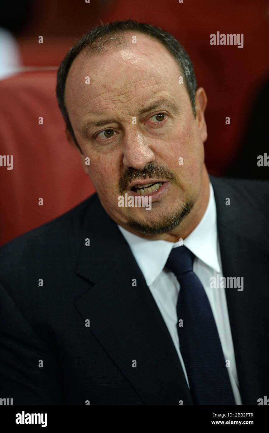 Napoli manager rafael benitez before the match hi-res stock photography ...