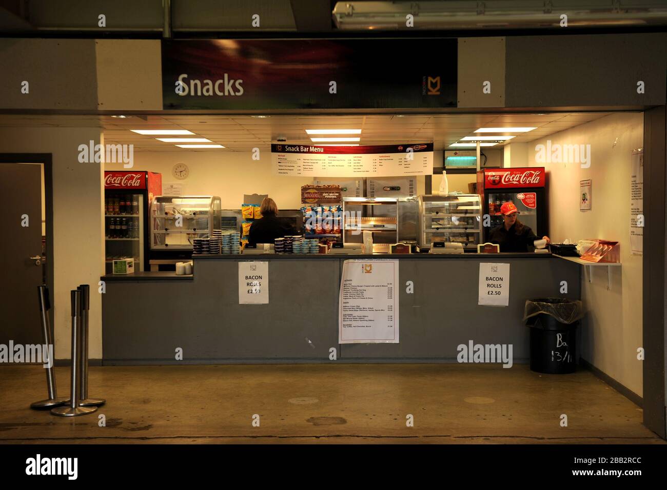 A food outlet inside the stadium:mk Stock Photo - Alamy