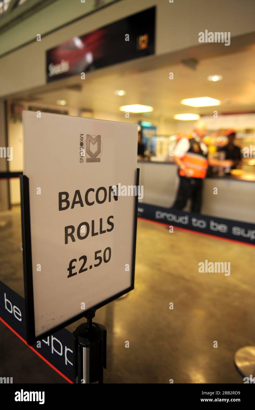 A view of a food outlet inside the stadium:mk Stock Photo - Alamy