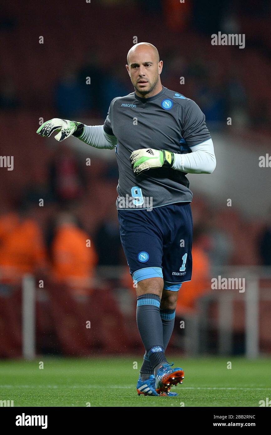Pepe Reina, Napoli goalkeeper Stock Photo - Alamy