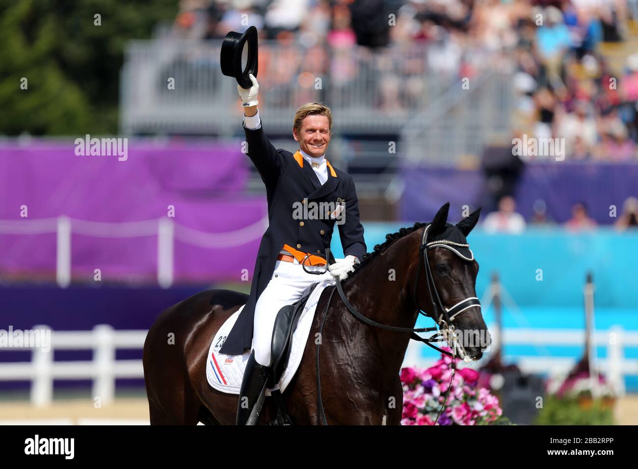Netherlands's Edward Gal riding Undercover in the Equestrian Dressage ...