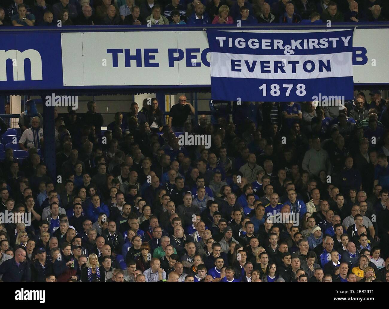 A general view of Everton Fans inthe stands Stock Photo - Alamy