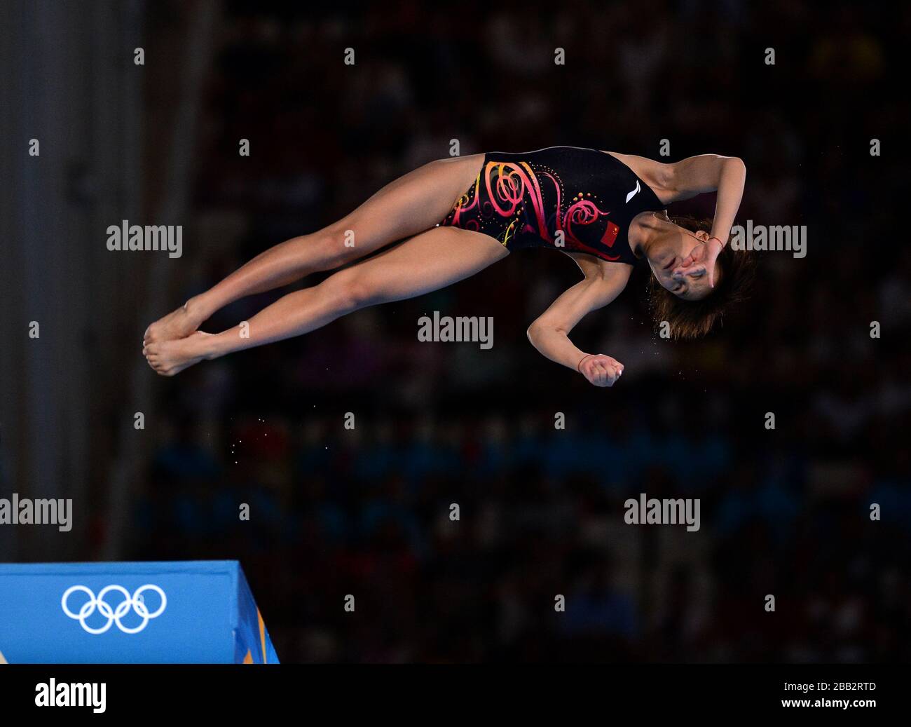 China's Hu Yadan in action during the Women's 10m Platform Final Round ...