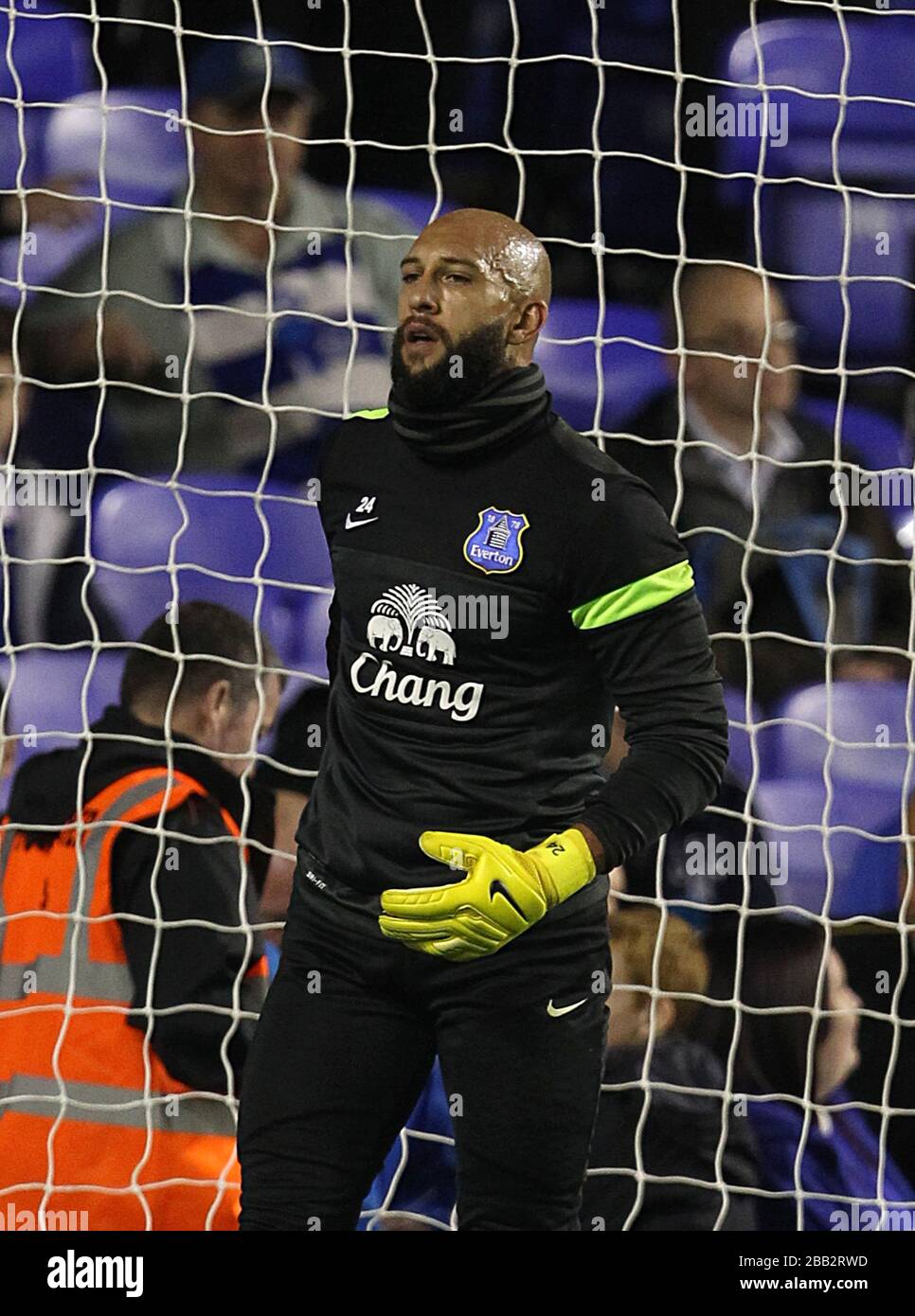 Goalkeeper Tim Howard, Everton Stock Photo - Alamy