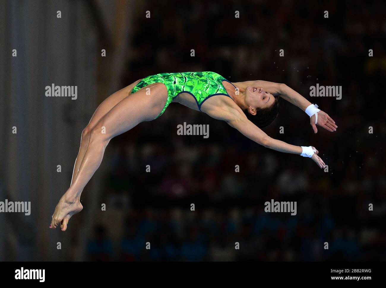Germany's Christin Steuer in action during the Women's 10m Platform ...