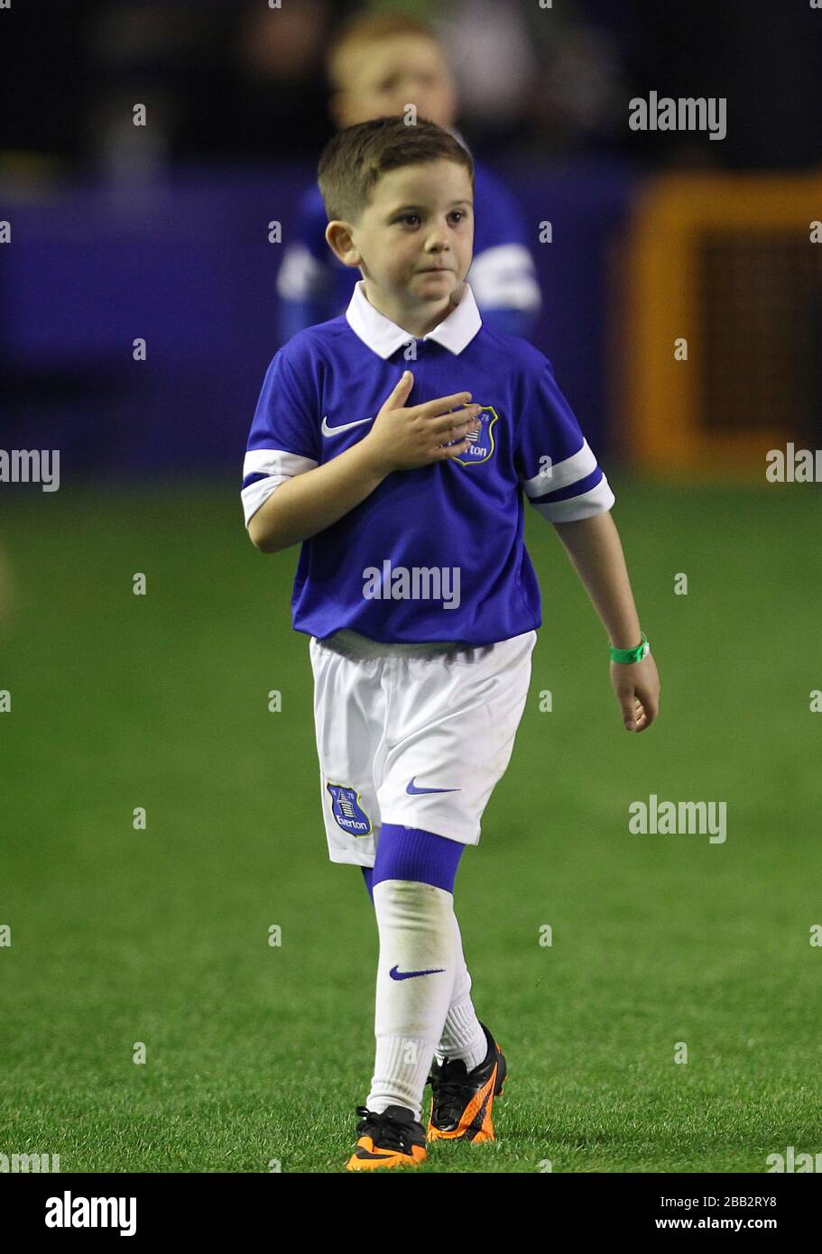An Everton Mascot before the game Stock Photo - Alamy