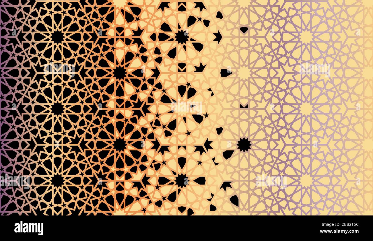 Rich, luxury arabesque tile repeating vector border Stock Vector Image ...