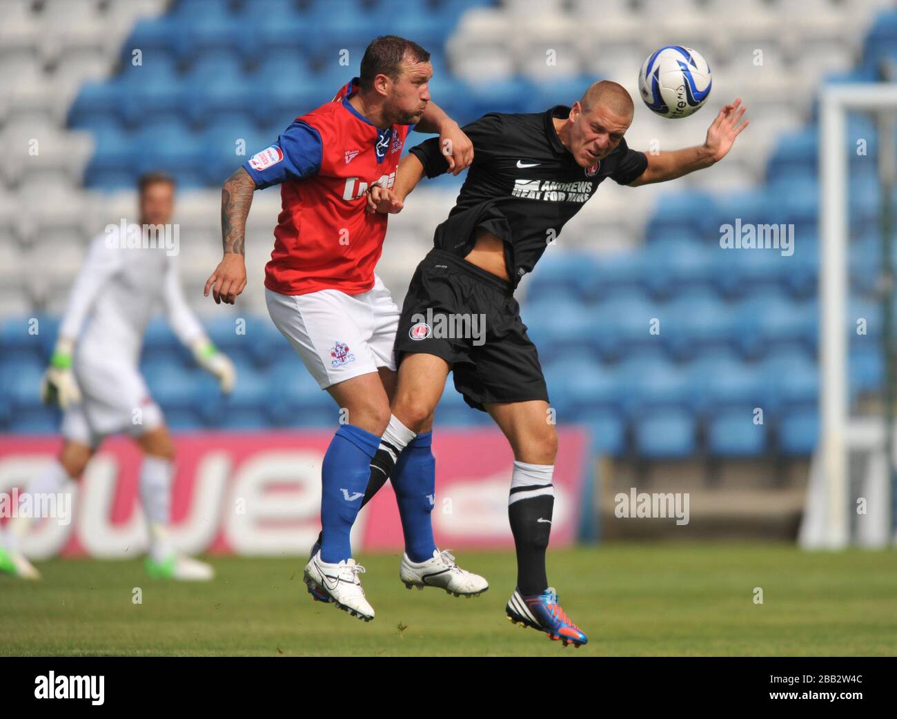 Gillingham's Danny Kedwell and Charlton Athletic's Michael Morrison ...