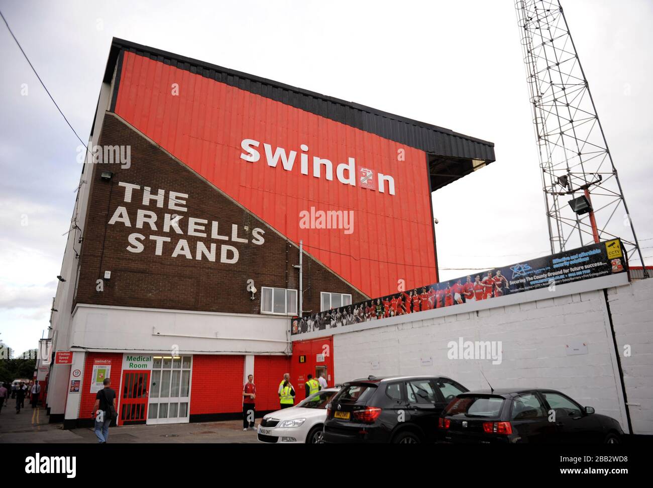General view of the Arkell's Stand at the County Ground Stock Photo - Alamy