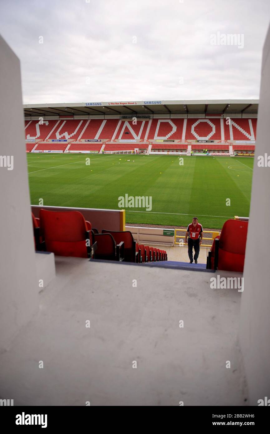 General view of the County Ground, home of Swindon Town FC Stock Photo ...