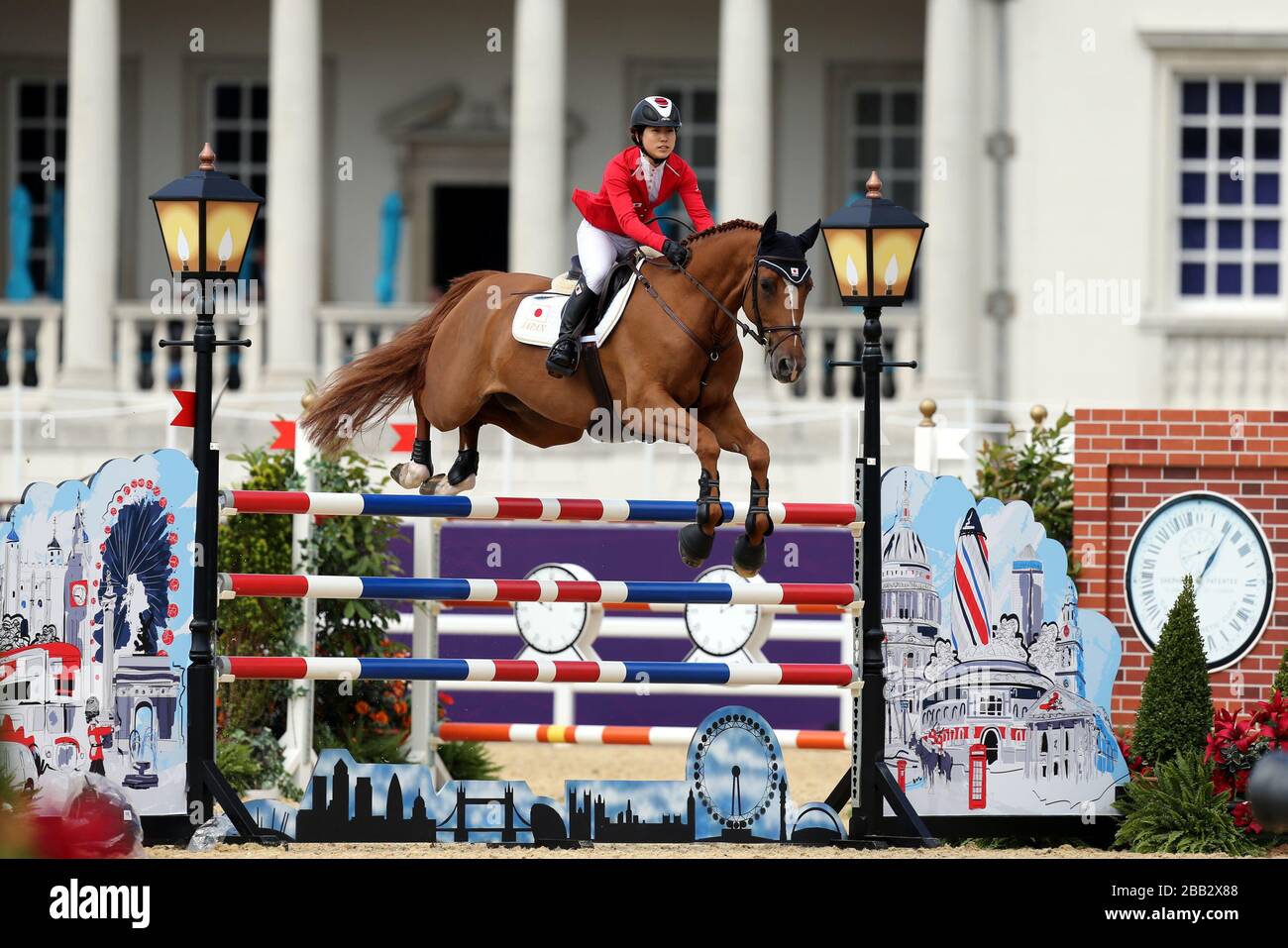 Japan's Reiko Takeda riding Ari in the Equestrian Jumping Individual ...