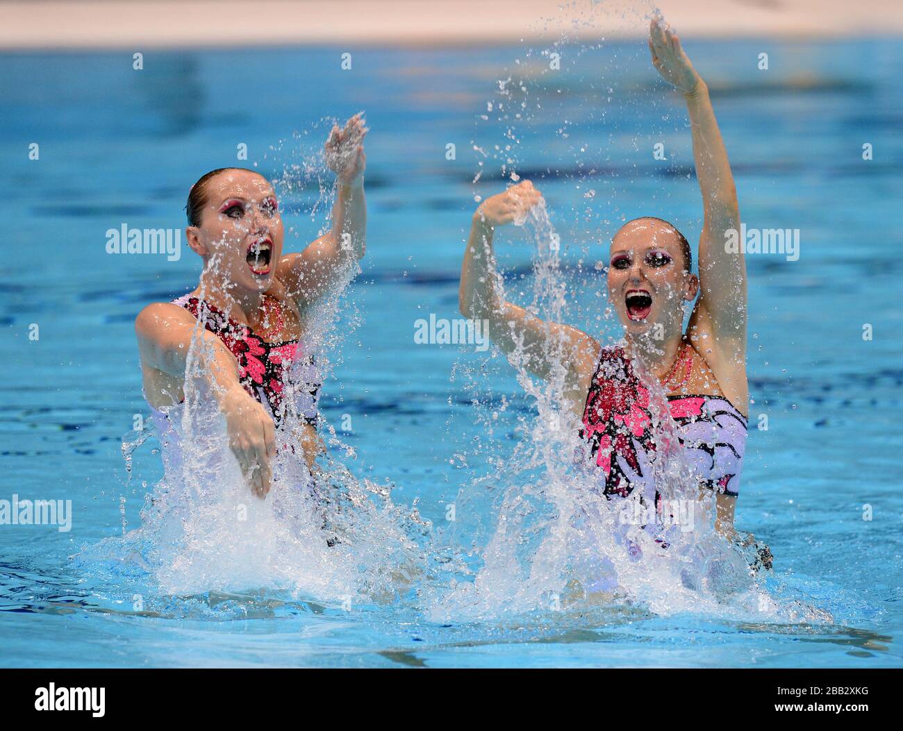 Israel's Anatasia Gloushkov and Inna Yoffe in action during the ...