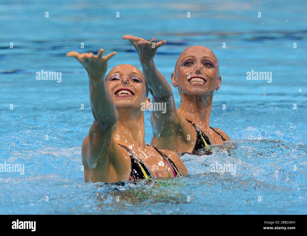 Czech Republic's Sona Bernardove and Alzbeta Dufkova in action during ...