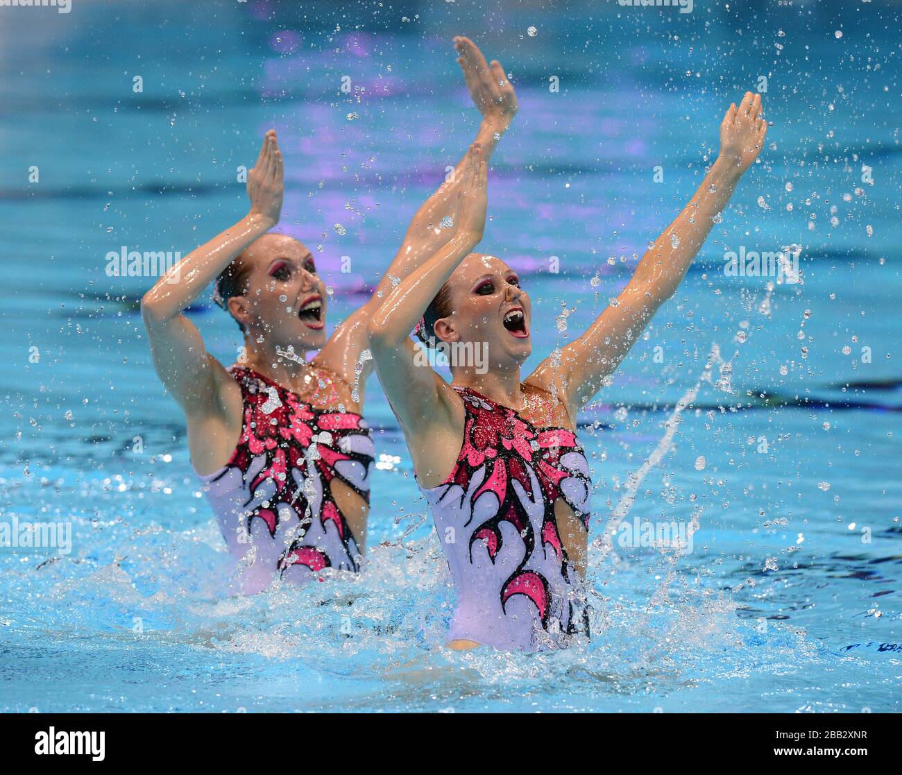 Israel's Anatasia Gloushkov and Inna Yoffe in action during the ...