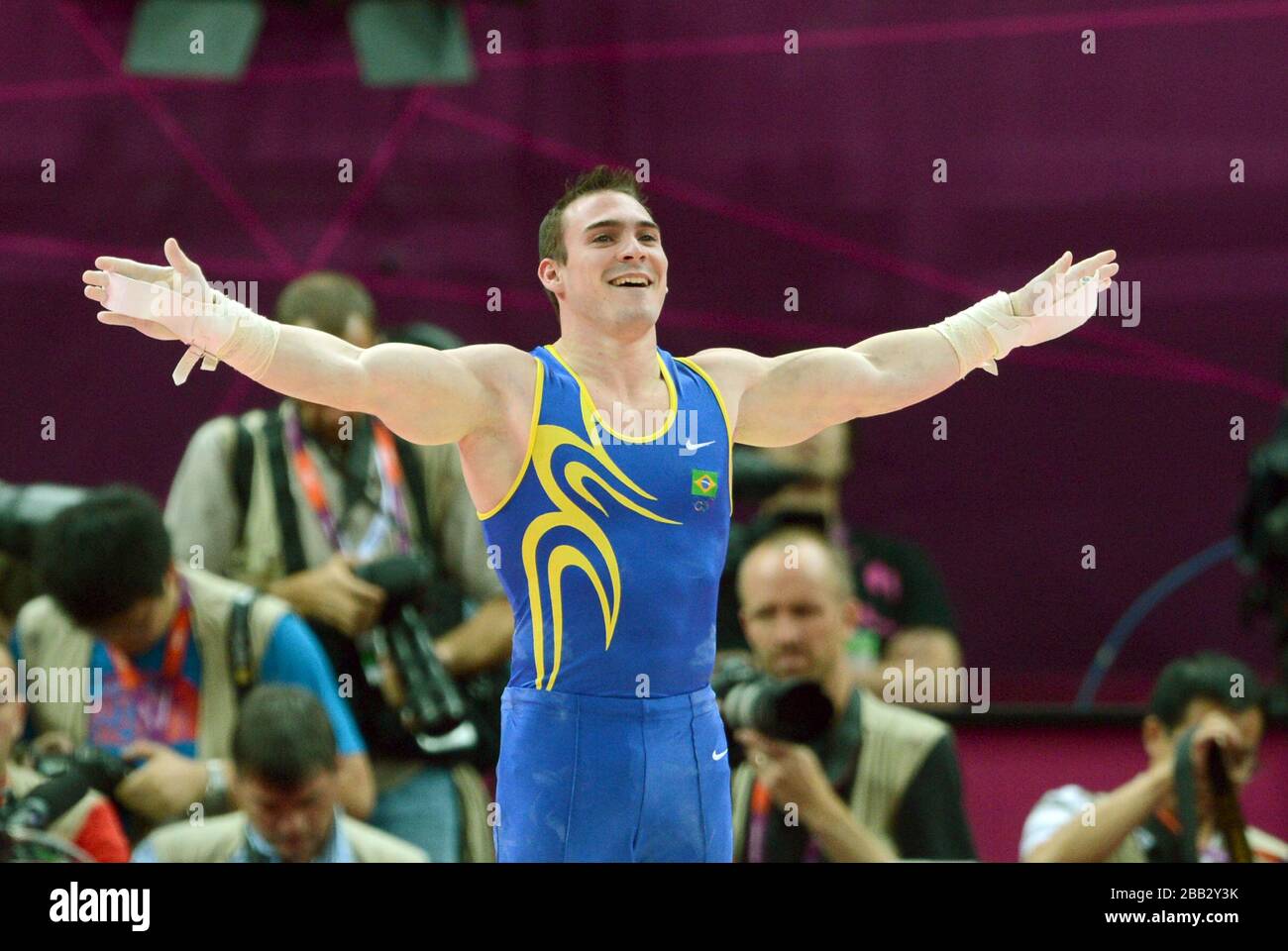 Brazil's Arthur Zanetti Nabarrete competes on the during the Artistic ...
