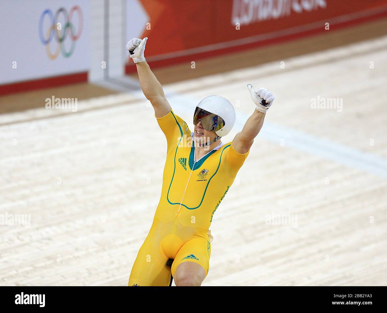 Australia's Shane Perkins celebrates after winning the bronze medal in ...