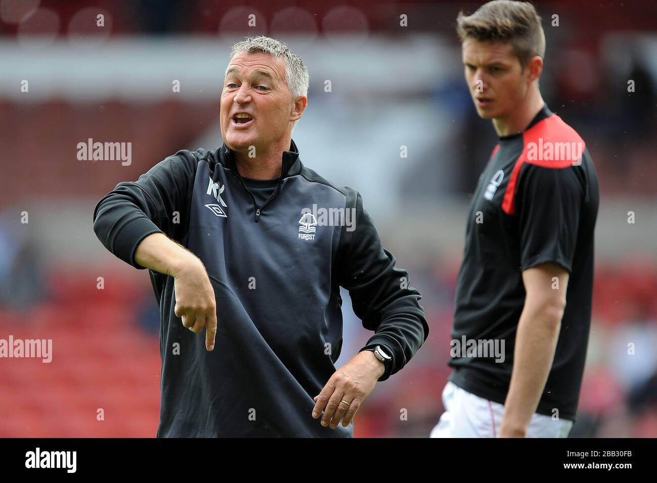 Nottingham Forest assistant manager Rob Kelly with Greg Halford Stock ...