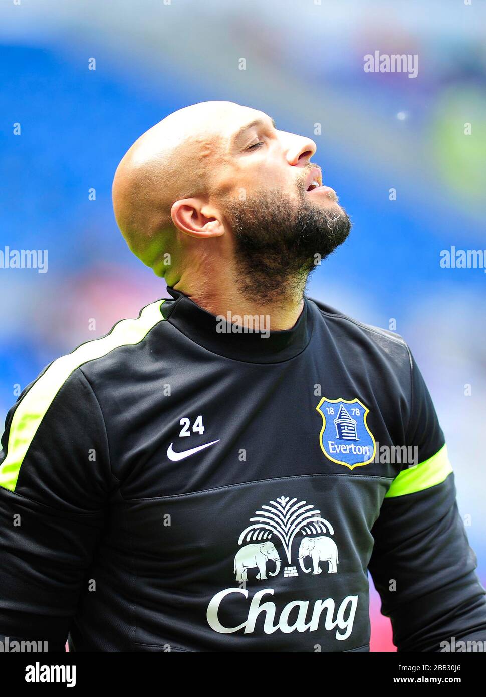 Everton goalkeeper Tim Howard Stock Photo - Alamy