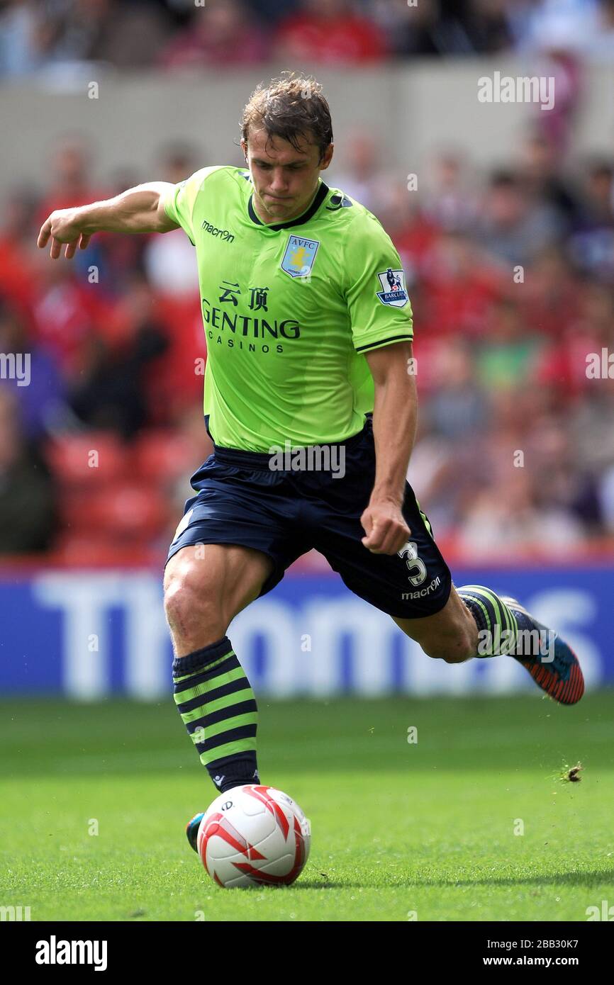 Stephen Warnock, Aston Villa Stock Photo - Alamy