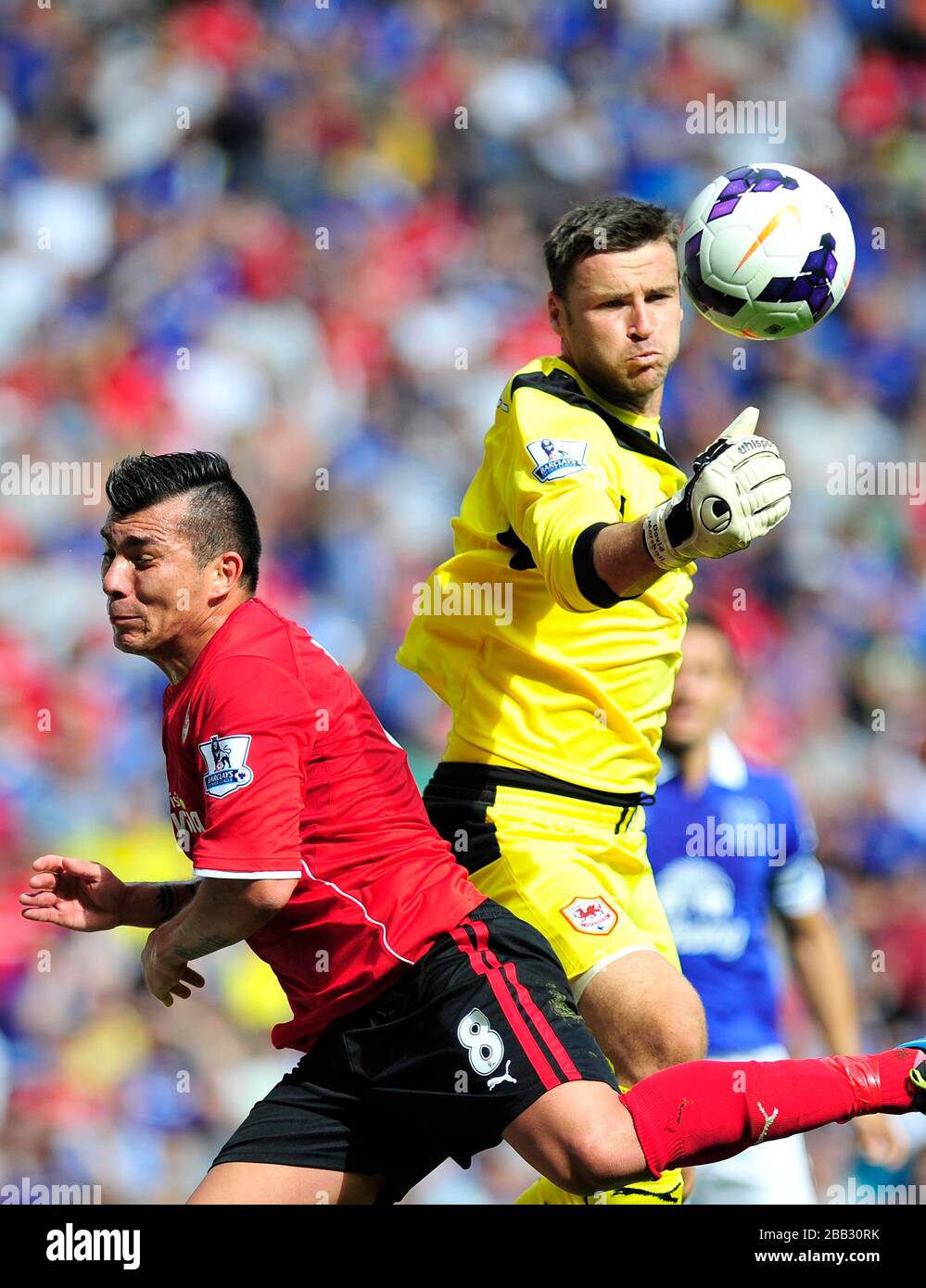 Cardiff citys david marshall gary medel hi-res stock photography and ...