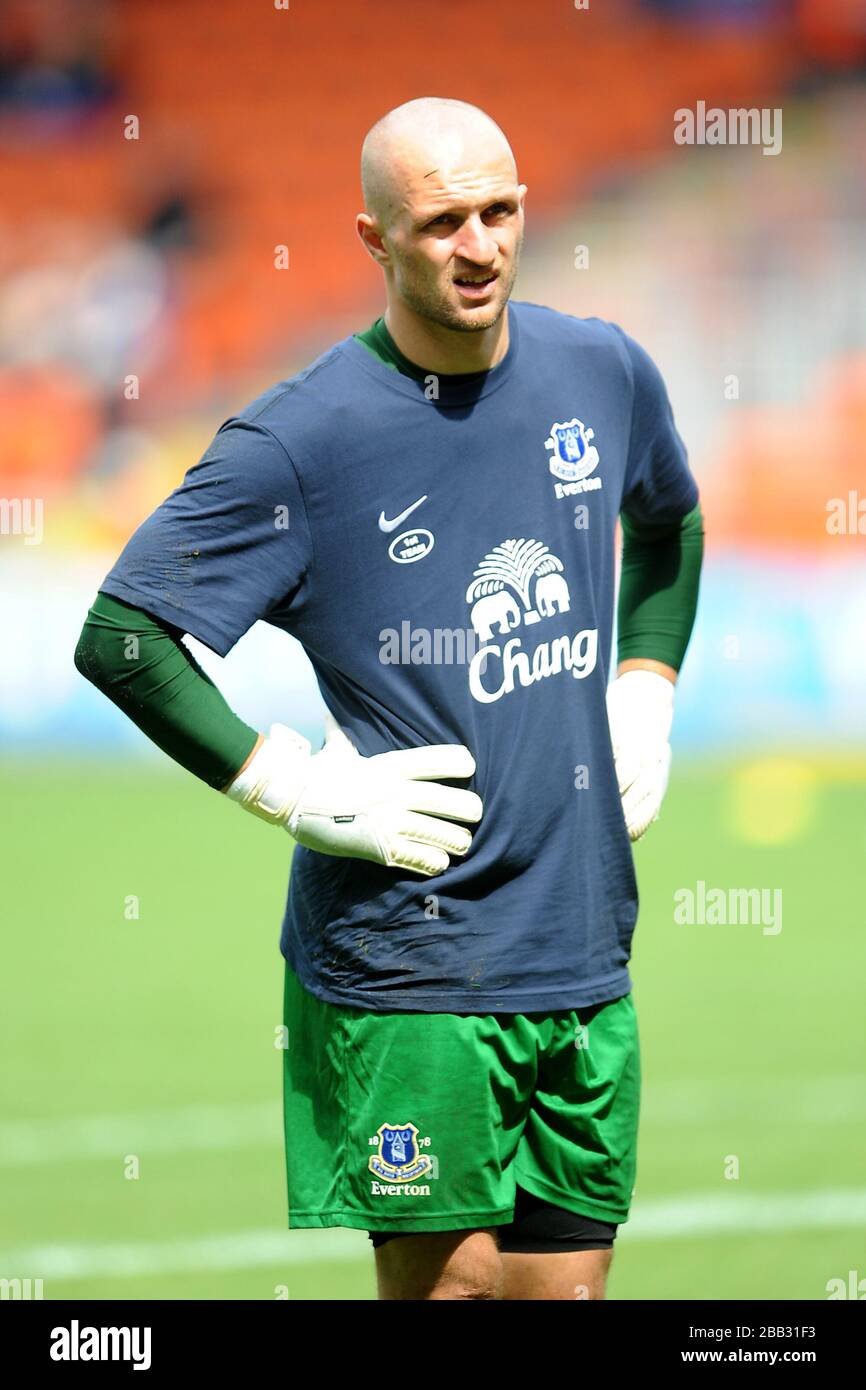 Everton goalkeeper Jan Mucha Stock Photo - Alamy