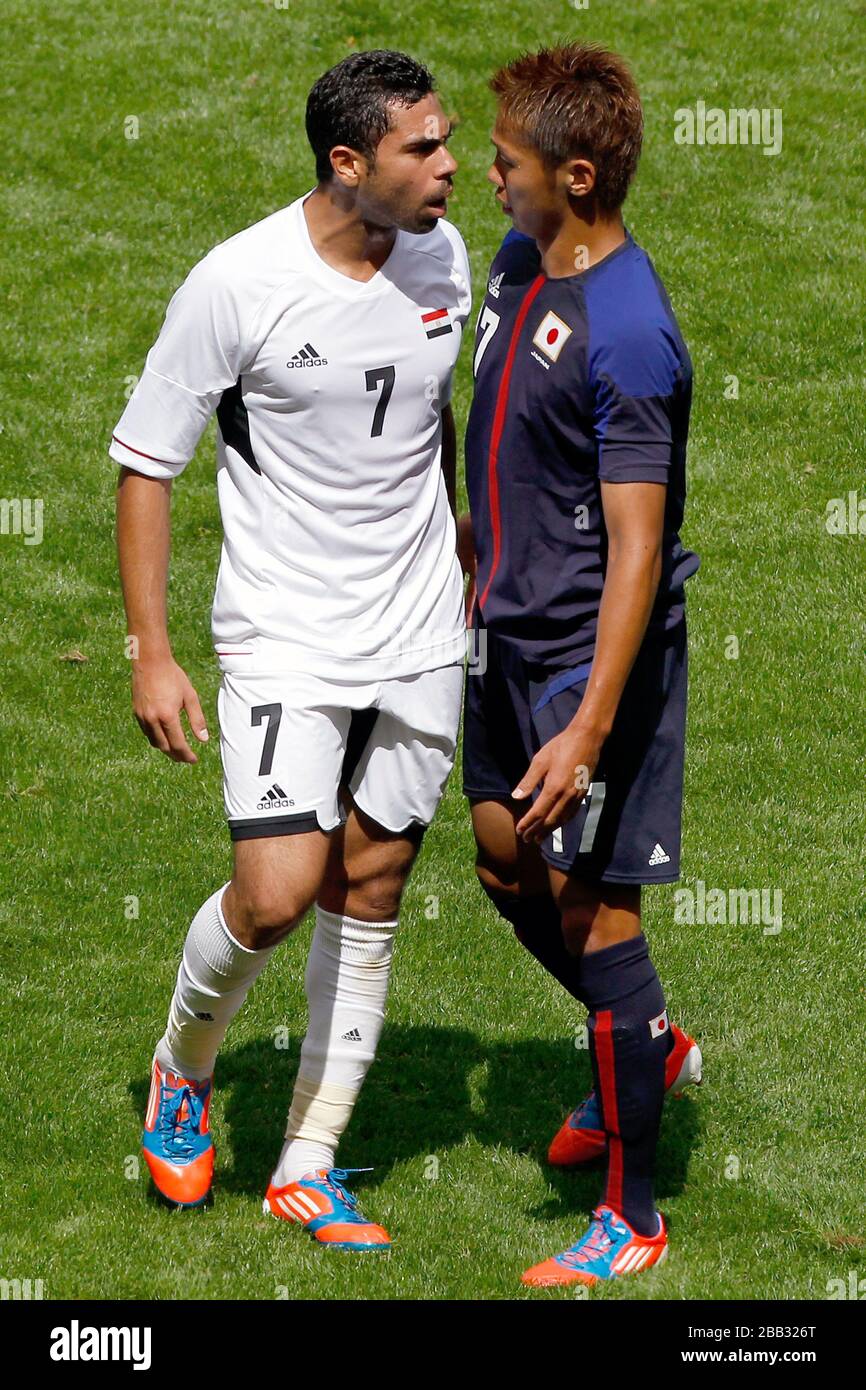 Egypt's Ahmed Fathi Ibrahim confronts Japan's Hiroshi Kiyotake Stock ...