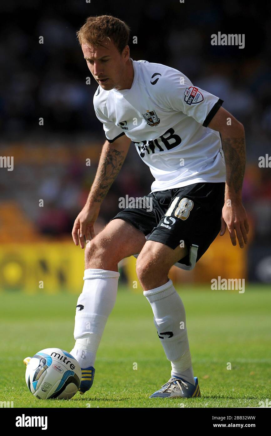 Chris Lines, Port Vale Stock Photo - Alamy