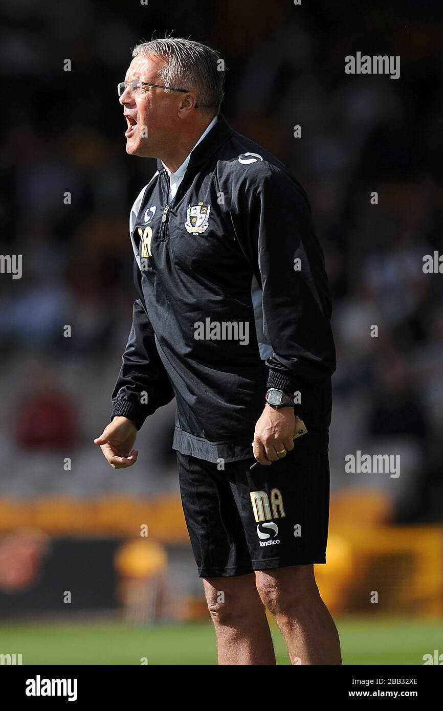 Manager Micky Adams, Port Vale Stock Photo - Alamy