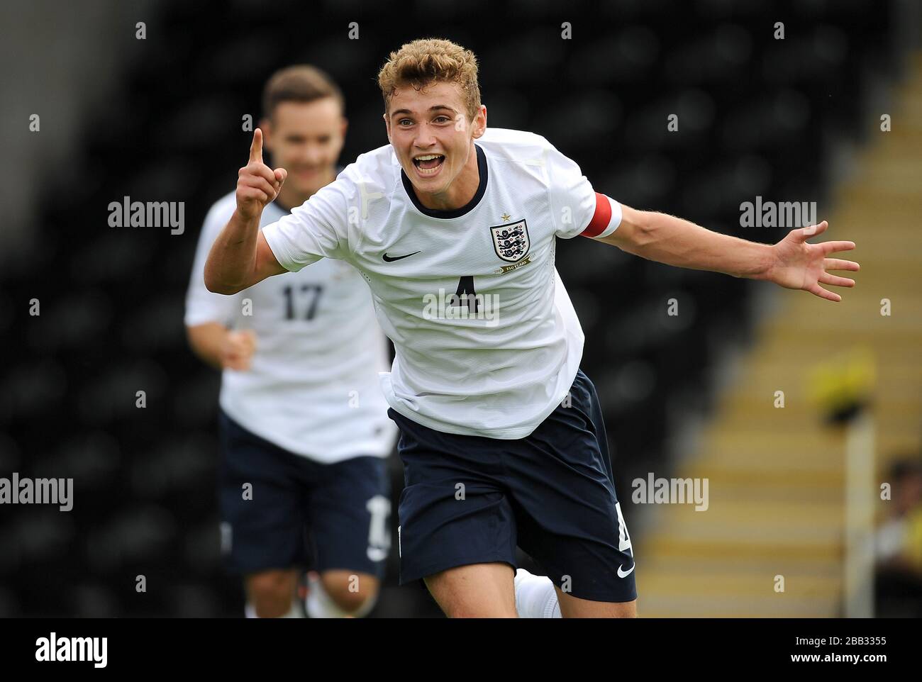 England's Ryan Ledson celebrates his goal Stock Photo - Alamy
